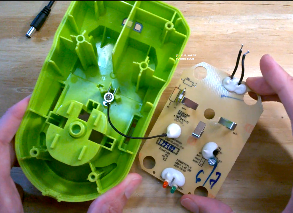 Ryobi 18v Solar Battery Charger DIY project – Solar Thoughts blog
