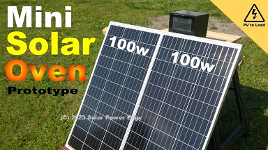 My Portable Solar Electric Toaster Oven prototype – cooking without ...
